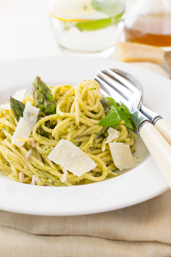 Lime Asparagus Spaghetti - Kidney Kitchen