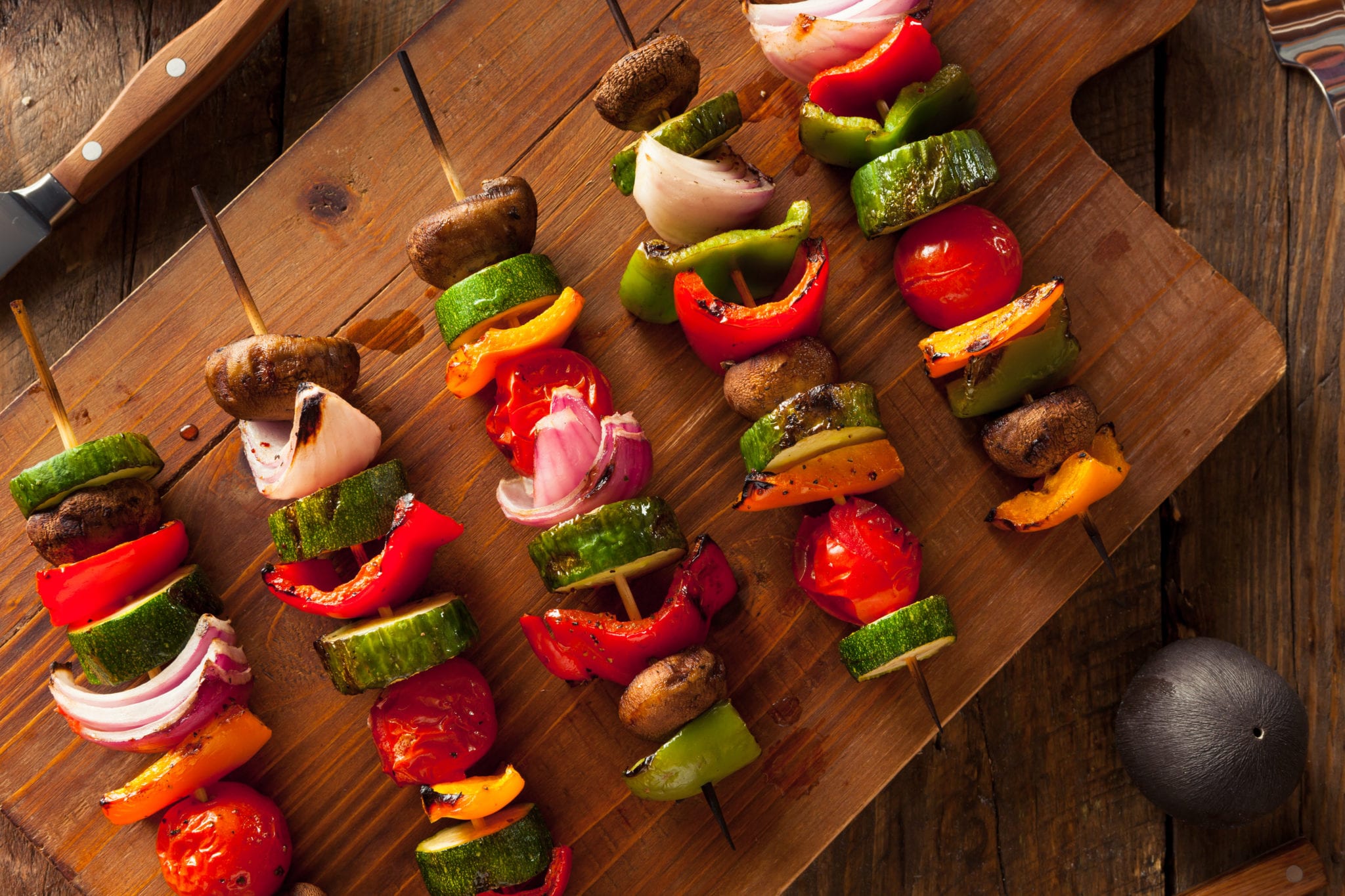 Grilled Vegetable Kabobs - Kidney Kitchen