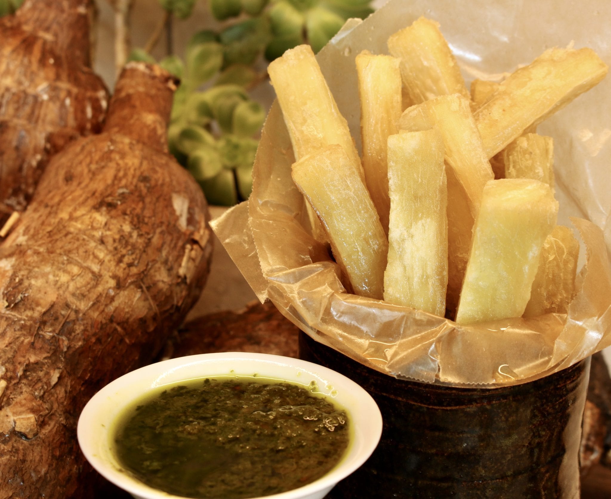 Yuca Frita with Citrus Dipping Sauce - Kidney Kitchen